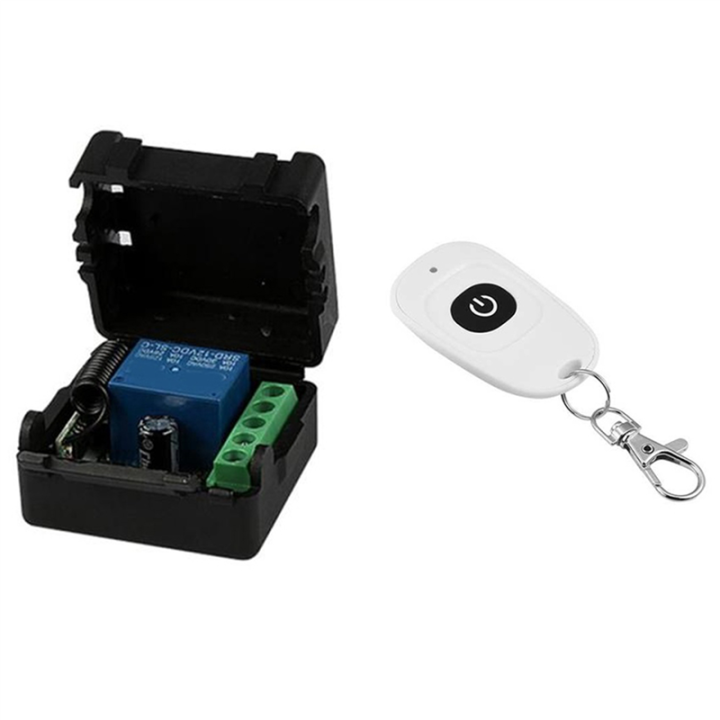 DC 12V Single Channel Relay+ 1 Remote Control Transmitter DIY Kit ...