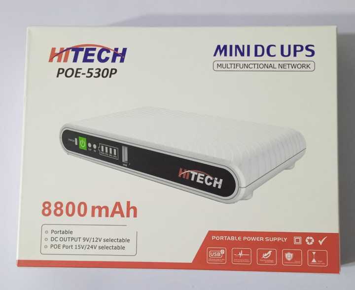 Hi-tech Smart Mini Dc Ups For Wifi Router Onu & Ip Camera 8800Mah ...