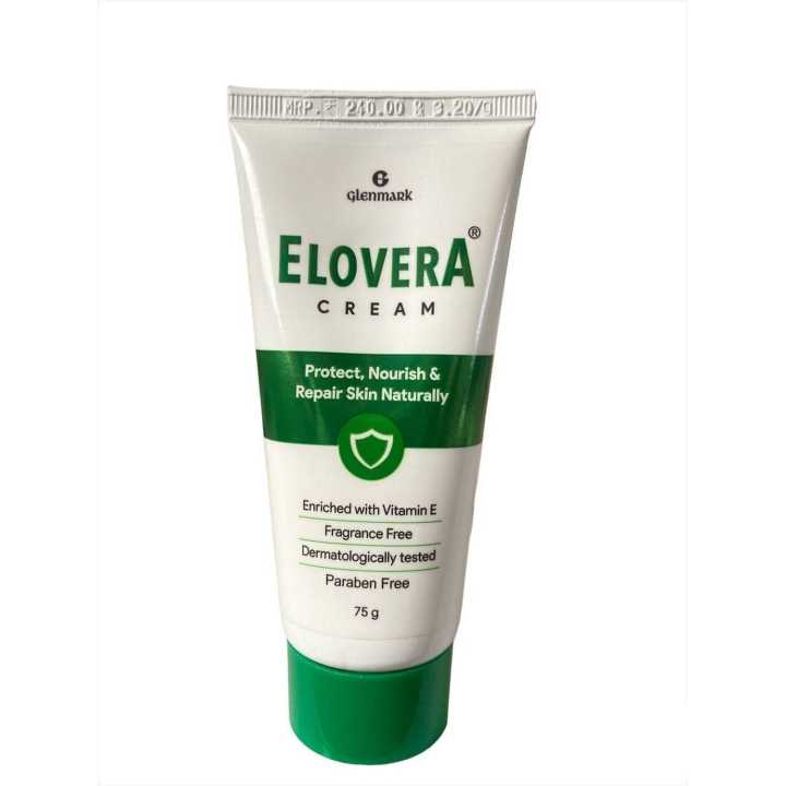 Elovera Glenmark Cream For Smooth And Soft Skin With Soothing Vitamin E ...