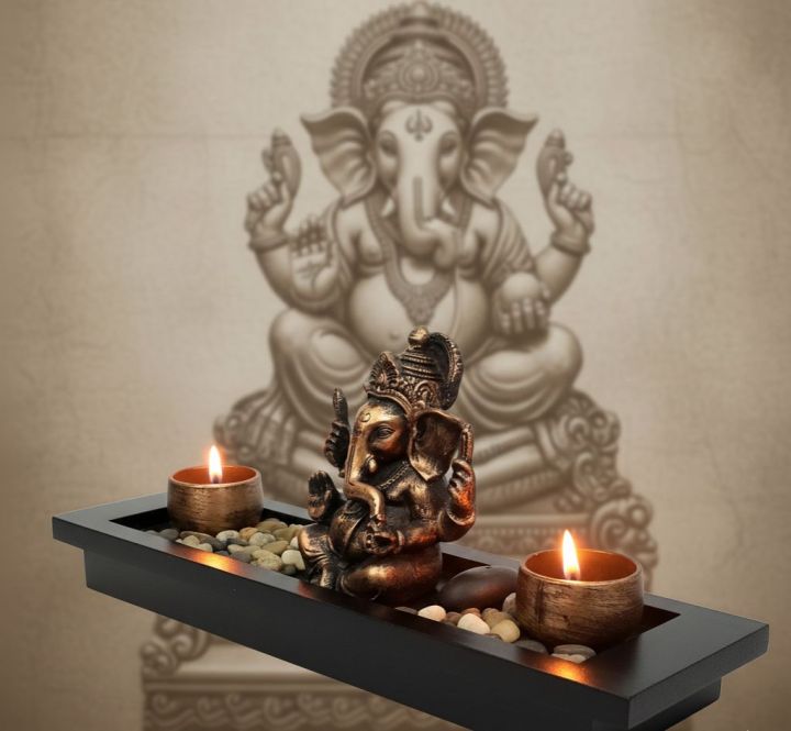 God Statue | Ganesh God Statue with pebbles Resin material | | Daraz.com.np
