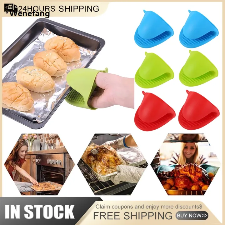 Wenefang 2pcs Mini Silicone Heat Resistant Insulation Non Stick Anti ...