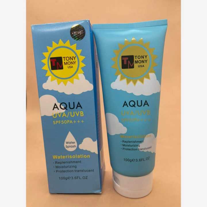 TM Aqua UVA/UVB SPF 50 PA++ Water Boost Moisturizing Sunblock for Oily Skin 100g - Original ...