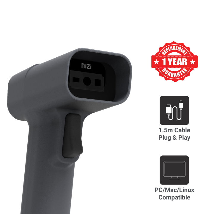 Nizi Wired Barcode Scanner / 12 Months Guarantee | Daraz.com.np