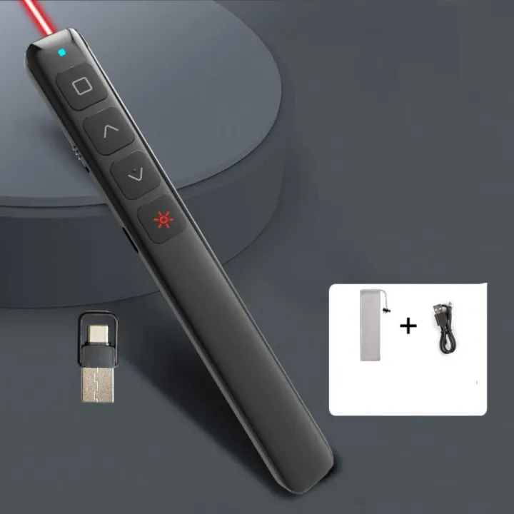 High-quality Red Light Wireless Presentation Clicker 2.4GHz ...