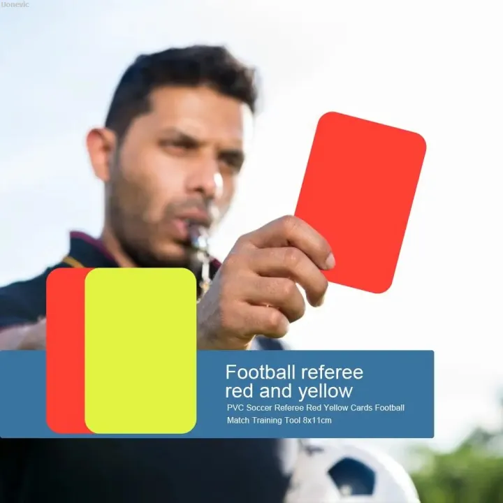 Uonevic Ball Referee Red Card Foot .3 Inch Foot Red Yellow Card Multi ...