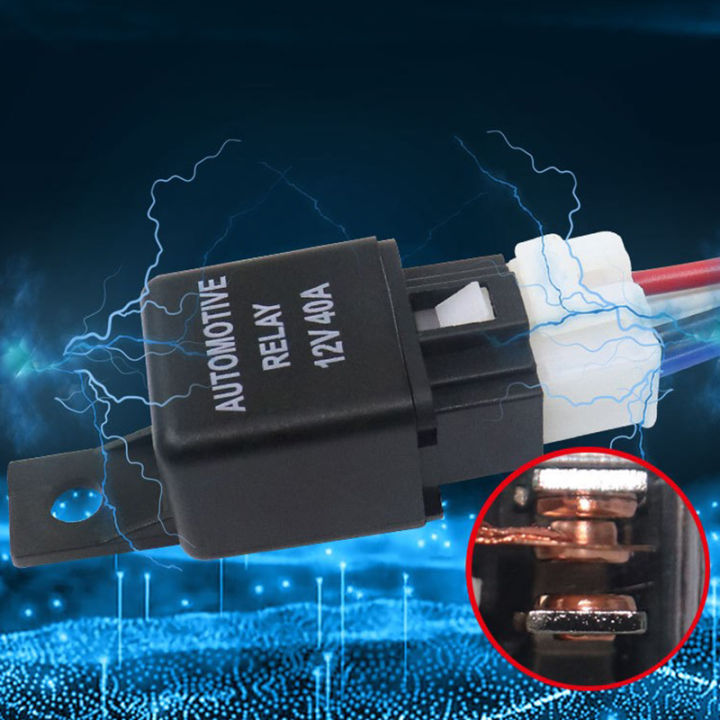 Automotive Relay 12V 4pin Car Relay With Black Red Copper Terminal Auto ...