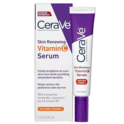 CeraVe Vitamin C Serum With Hyaluronic Acid , Skin Brightening Serum ...