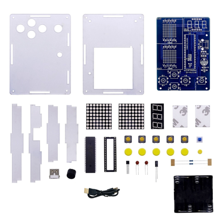 JAERBEE DIY Soldering Project Game Kit with 5 Retro Classic Games ...