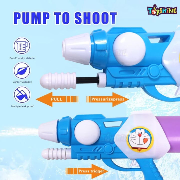 Handheld Holi Water Gun with Pressure Making Mechanism, Long Through ...