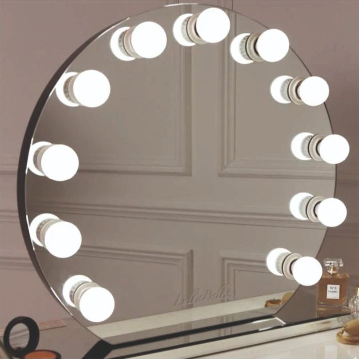 3 Color Changing Hollywood Style 10 Dimmable USB Powered Mirror Light ...