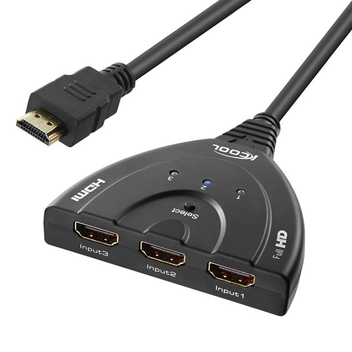 3-Port Hdmi Switch With Pigtail Cable | Daraz.com.np