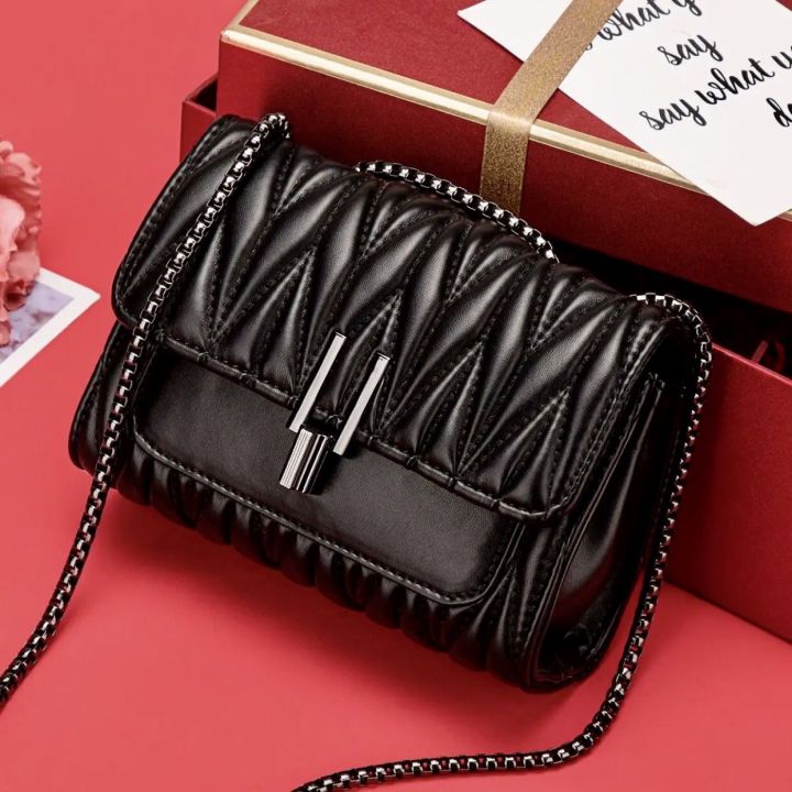 Solid Pu Leather Crossbody Bag For Women - Mini Small Square Bags For ...