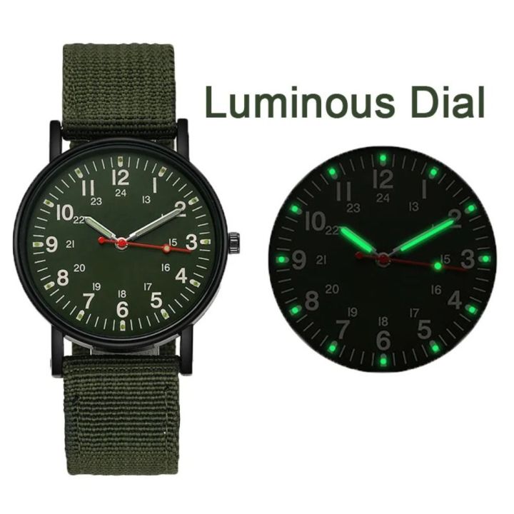 Creative Luminous Dial Wristwatches Outdoor Casual Quartz Watch Nylon ...