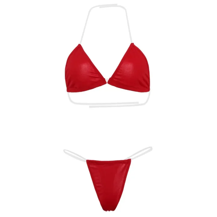 Trendiq Summer Swimsuit Casual Triangle Bra Briefs Bikini Set | Daraz ...