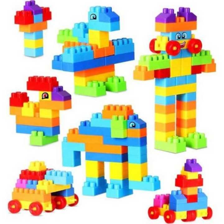 Building Blocks For Kids With Wheel Multicolor | Daraz.com.np