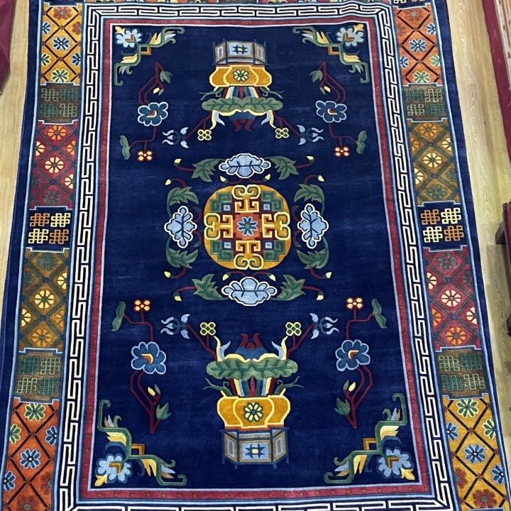 Nepali Handknotted Woolen Carpets 100 knots / Pure Tibetan Wool ...