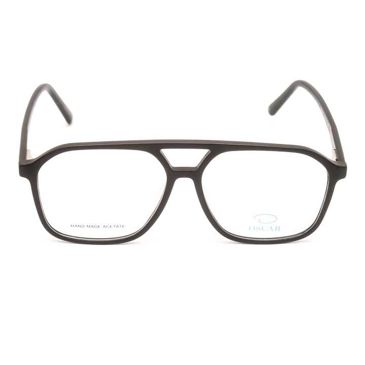 Black Frame Transparent Lens Eyewear Spectacles For Unisex With Box ...