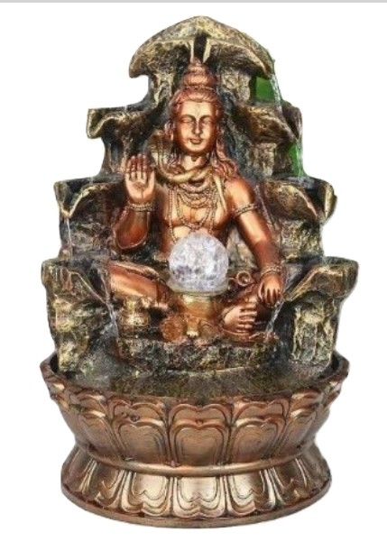 Classique The Great Mahadeva Polyresin 7 Steps Waterfall Water Fountain ...