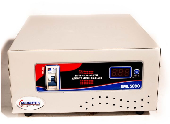 Microtek EML-5090 5 KVA 90V-300V Single Phase Main Line Stabilizer ...