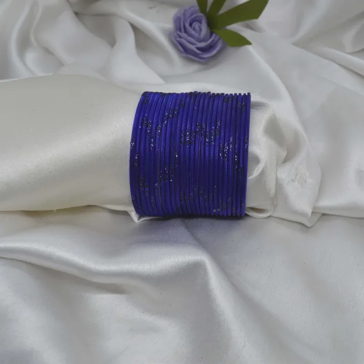 Jewels of Nepal Deep Blue Bangles / Chura / Churi For Women- 2 dozens ...