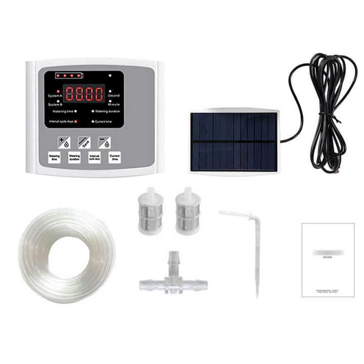 OYPFXMI Garden Drip Irrigation Device Kit Solar Powered Automatic ...