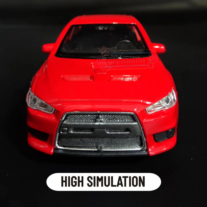 Bizzy 1:36 Mitsubishi Lancer Evolution X Car Model Scale Metal Diecast ...