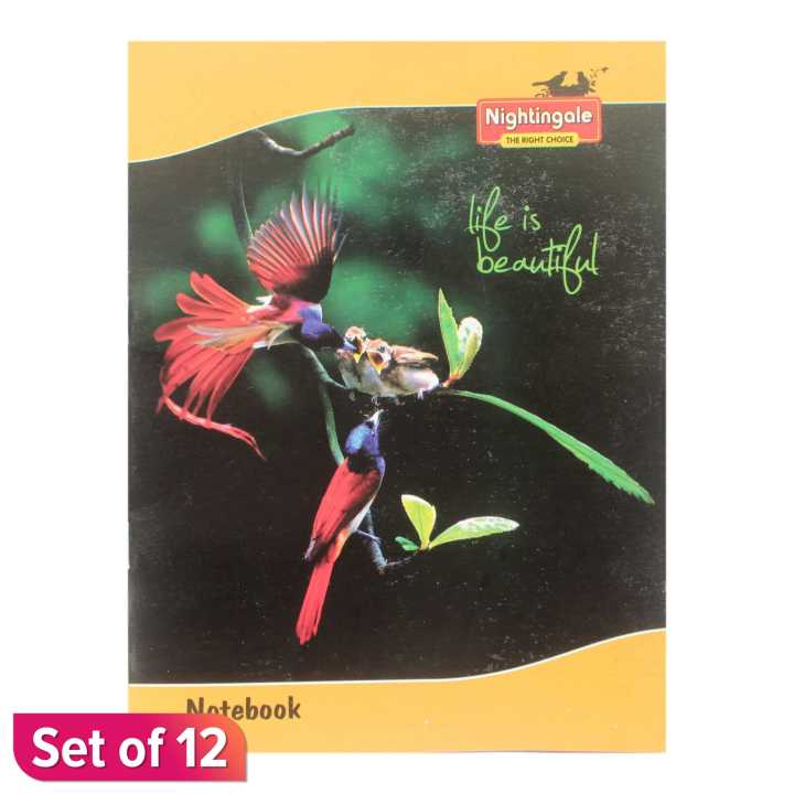 Nepali Bird Printed Copy Set Of 12 | Daraz.com.np