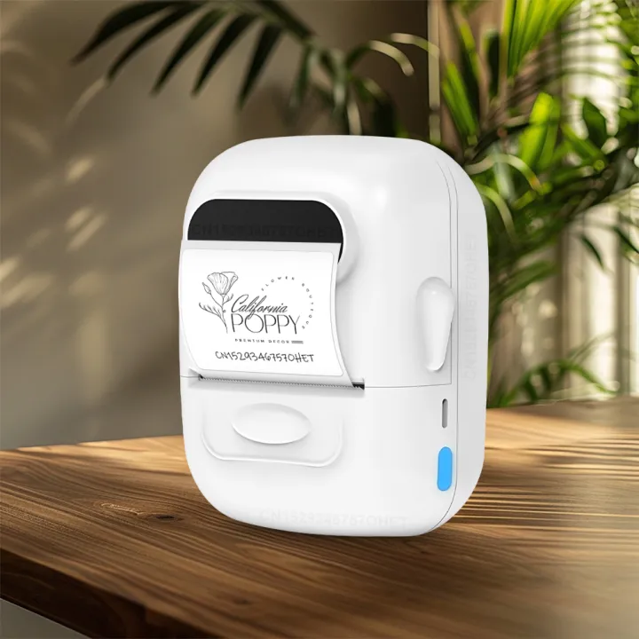 Portable Mini Printer P50 Thermal Adhesive Label Printer without Ink ...