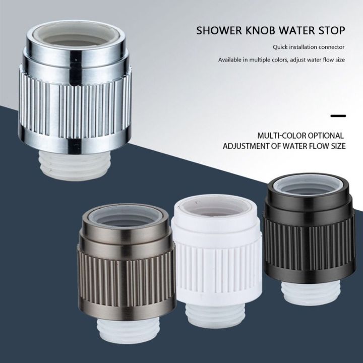 Portable Adjust Shower Head Arm Diverter Flow Limiter Water Pressure ...