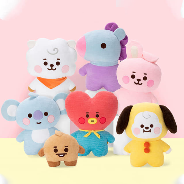 KOJA BT21 BABY Series Standing Plushie Official BT21 Merchandise From ...