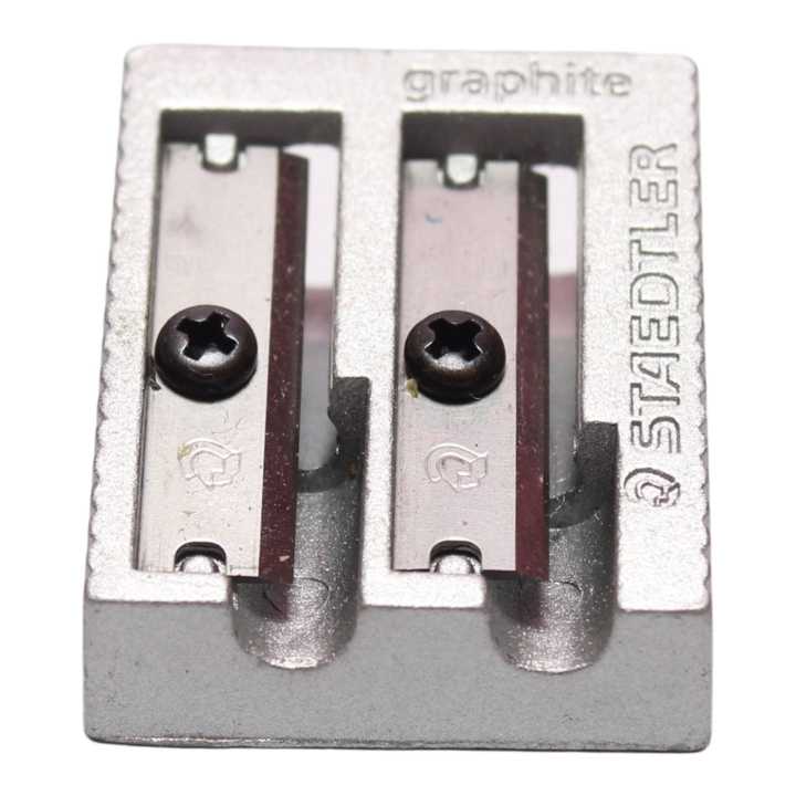 Staedtler Metal Sharpener Double Hole | Daraz.com.np
