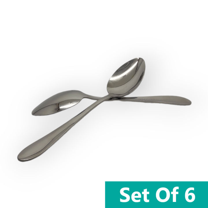 Stainless Steel Heavy Duty Dinner Spoon Set Premium With Pointed Design ...
