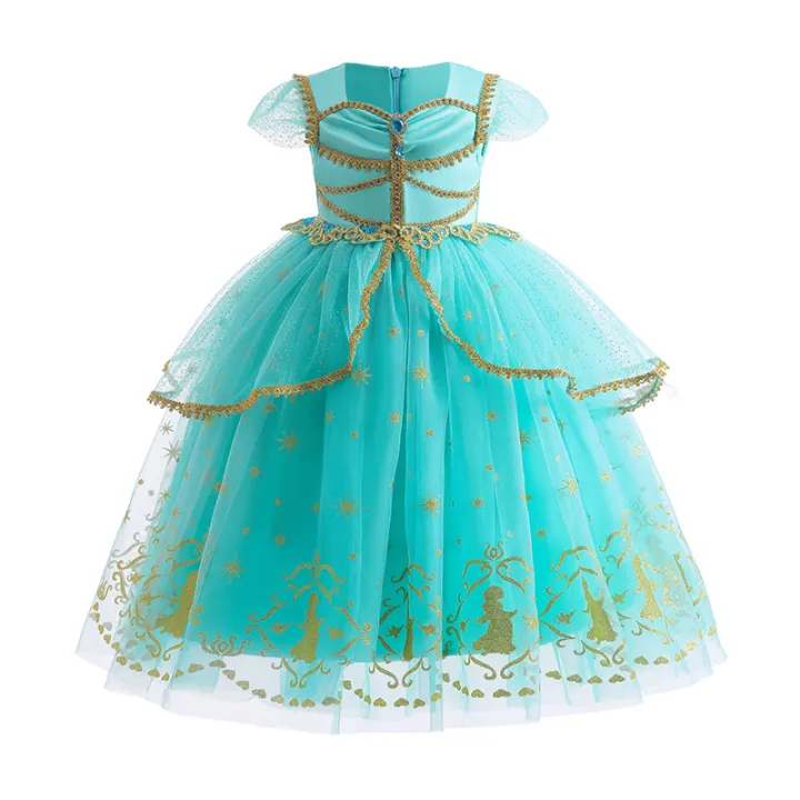 European and American Halloween Girls Dresses Aladdin's Magic Lamp ...