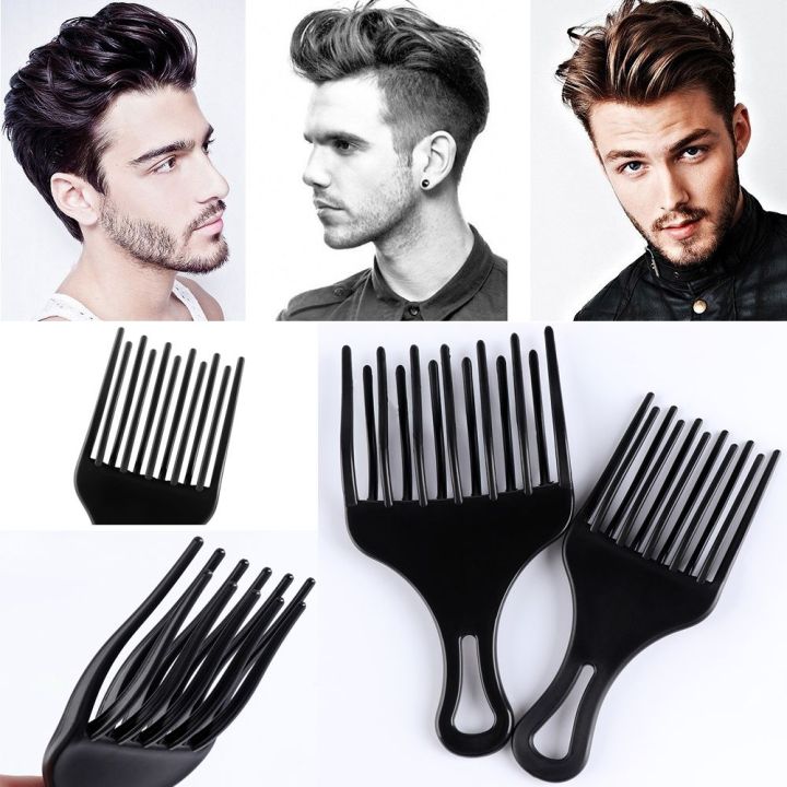 New Plastic Hairdressing High & Low Gear Teeth Curly Hair Afro Hair ...
