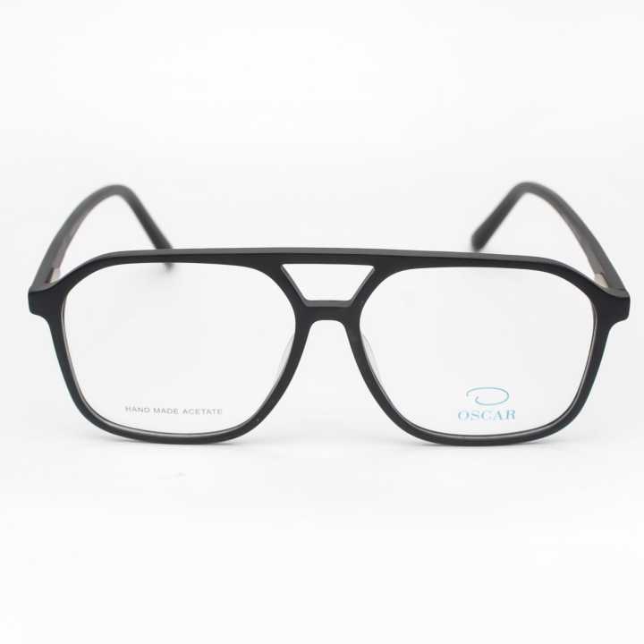 Black Square Shape Double Bar Frame Blue Cut Blue Glass For Men | Daraz ...