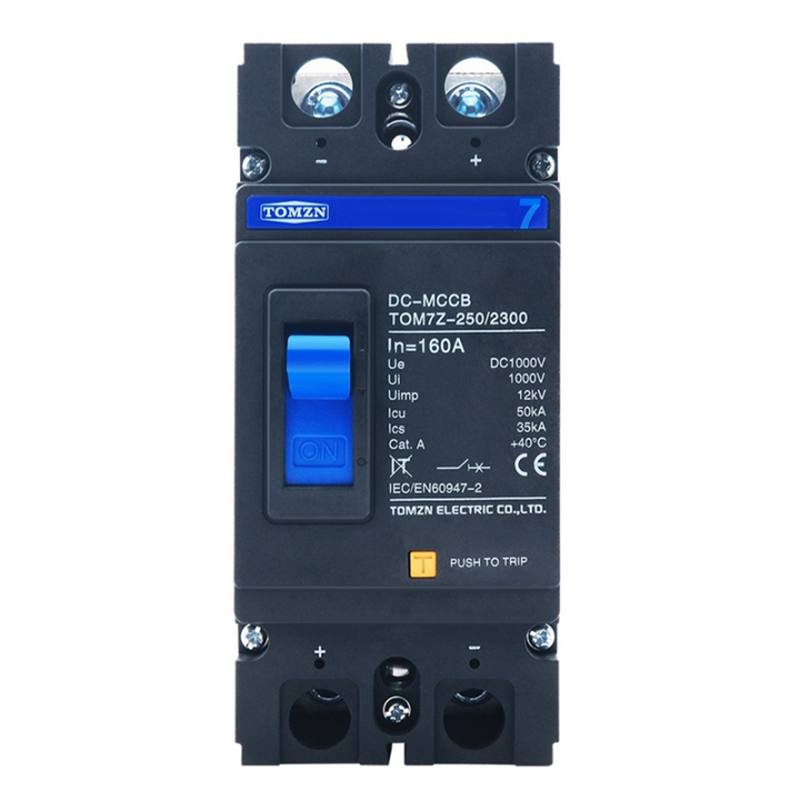 2P DC 1000V Solar Molded Case Circuit Breaker MCCB Overload Protection ...