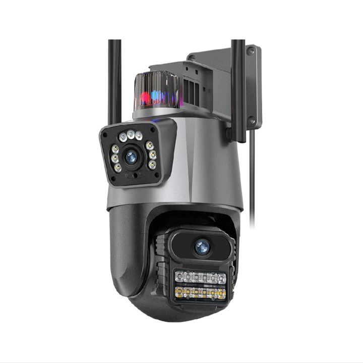 4 MP Dual Leans Outdoor Night Vision Color PTZ CCTV Camera Waterproof ...