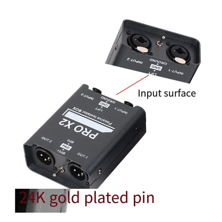 ARELENE 3X 2-Way Audio Isolator, Audio Current Eliminator, XLR 6.5 ...