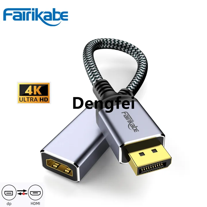 Dengfei Sales promotion 4K Displayport Cable to HDMI Display to HDMI Adapter DP Extend Display ...