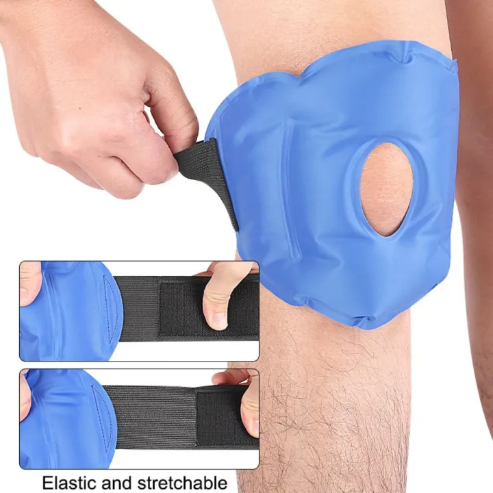 Practical Reusable Gel Knee Ice Pack Dual Temperature Flexible Strap ...