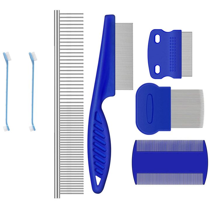 21 Pieces Tear Stain Remover Comb Double-Sided Dog Eye Comb Brush Dog ...