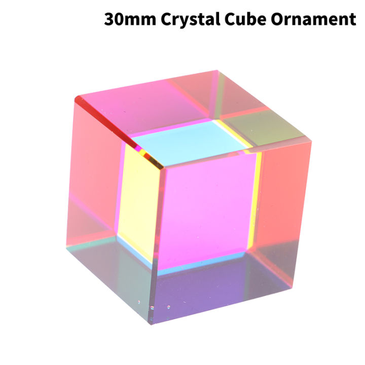 30mm Color Cube Prism Three Primary Colors Popular Science Optical ...