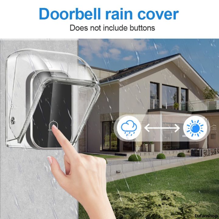 LufanshopHigh Quality Wireless Doorbell Cover Outdoor Waterproof Call ...