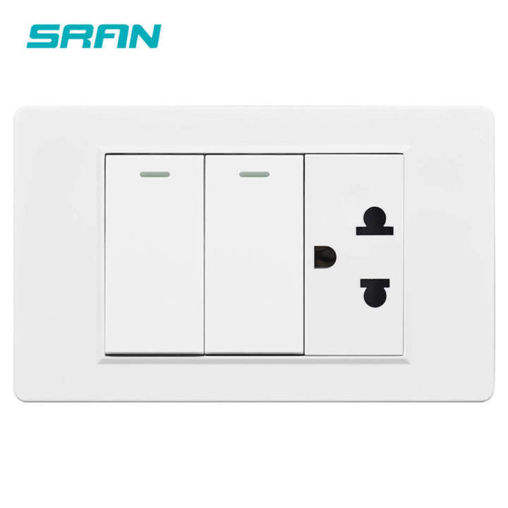 118 Type 15A Style Concealed Wall Socket Two-Gang Switch Thai Plug ...