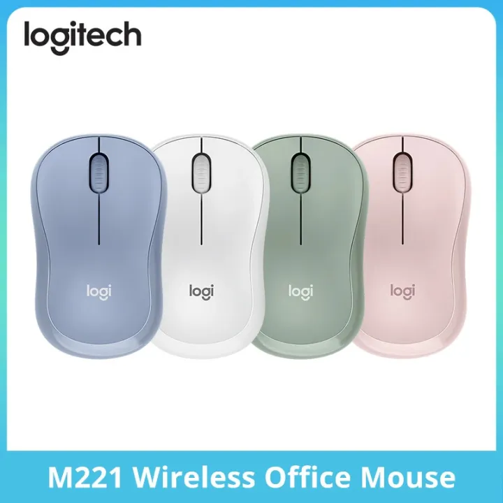 Original Logitech M221 Noiseless 2.4ghz Wireless Mute Silent Computer ...