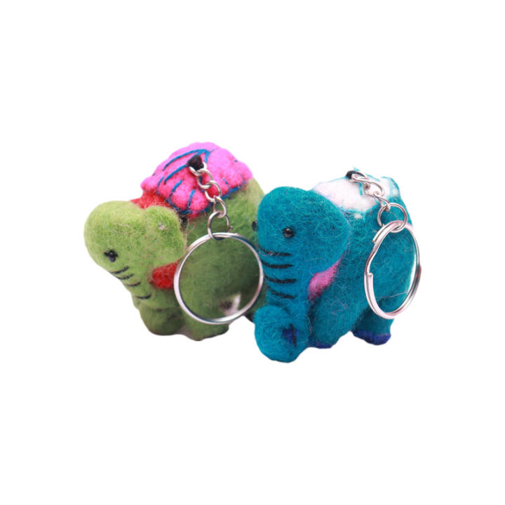 Dark Green & Light Green Elephants Design Keyring - 2 Pcs | Daraz.com.np