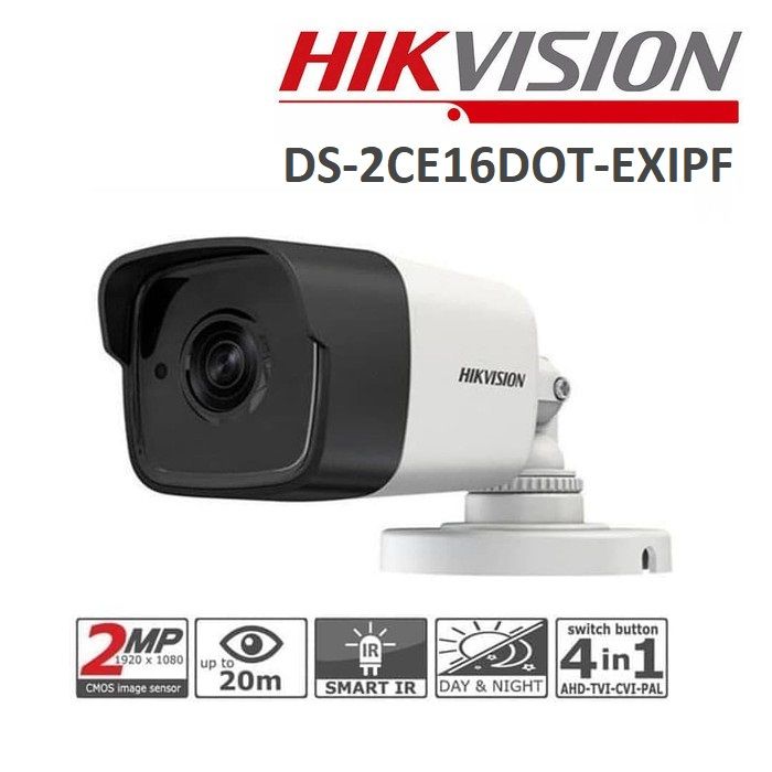 Hikvision 2 MP Fixed Mini Bullet 1080p Outdoor CCTV Camera (Need ...