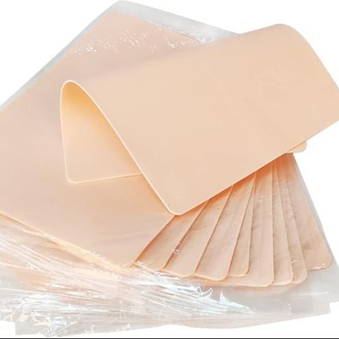 Latex Practice Skin Pad Blank Tattoo Skin Practice Fake Skin Double ...