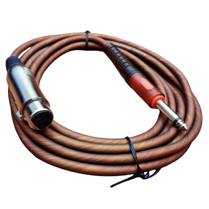 XLR Female to 6.35 mm TS Mono Mic Cable 10 Meter - Professional Audio ...