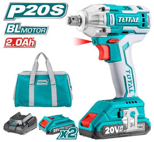 TOTAL 20V Lithium-ion Cordless Impact Wrench TIWLI2001 | Daraz.com.np